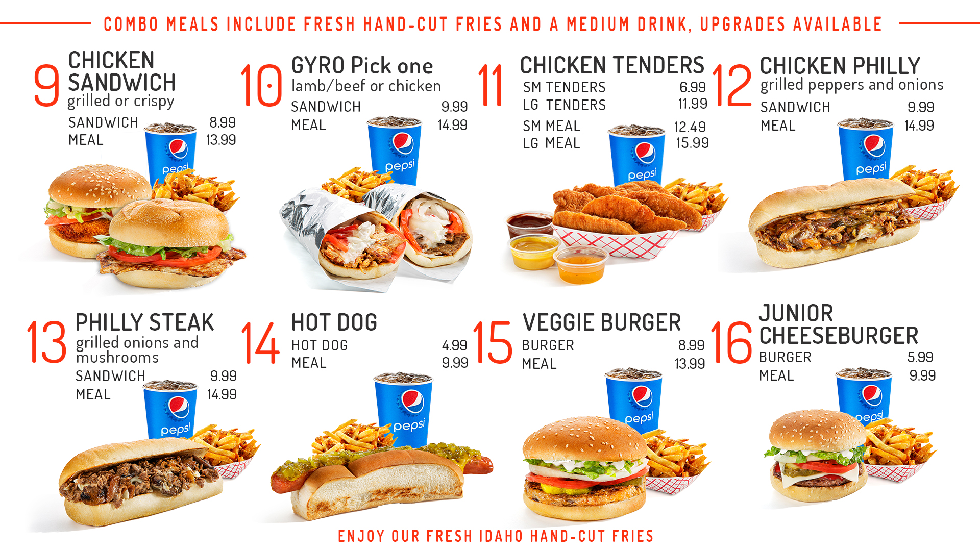 G’s Burgers Menu – G's Burgers